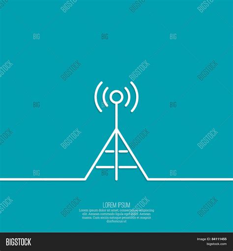 Radio Antenna Vector And Photo Free Trial Bigstock