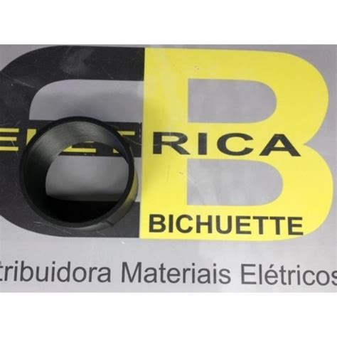 Kit 10 Luva Pvc RoscÁvel Antichama Para Eletroduto 4 Preta Elétrica Bichuette