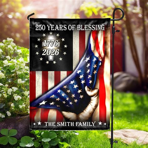 Personalized 250 Years Of Blessing Flag 1776 2026 Christian Home Deco
