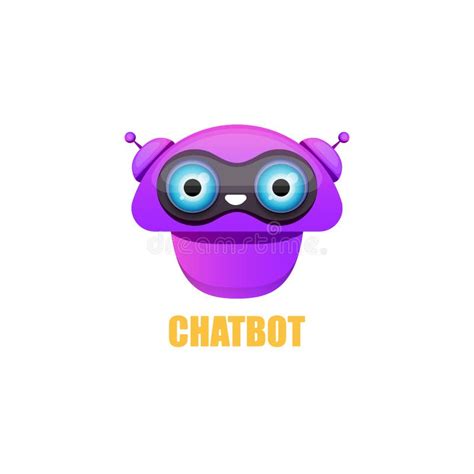 Cute Chatbot Character Isolated On White Background Vector Funny Robot