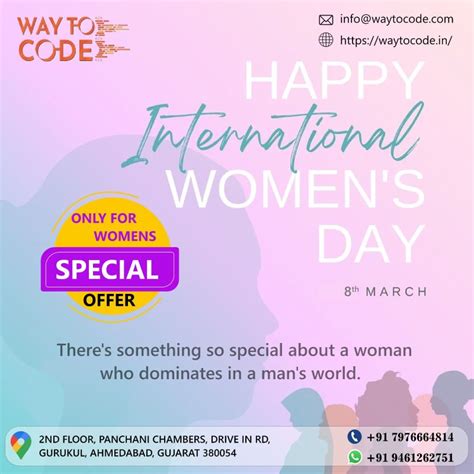Way To Code Technologies Llp On Linkedin Womenday Womensupportingwomen Women Womenstyle