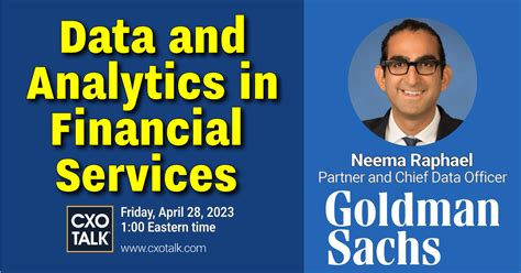 Data And Analytics At Goldman Sachs