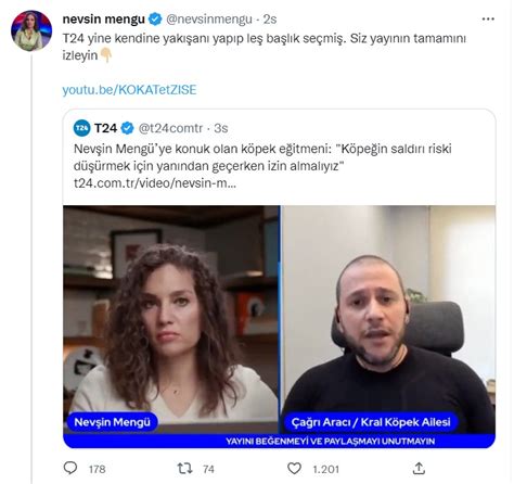 Nevşin Mengüden Başlık Tepkisi T24 Sex Haberlerine Başlık Atsın
