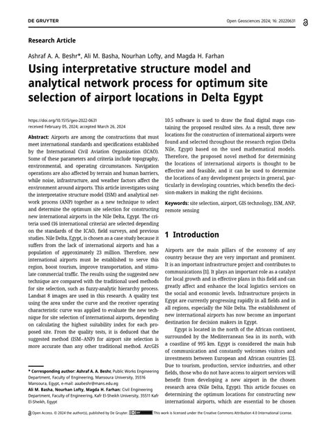 Pdf Using Interpretative Structure Model And Analytical Network Process For Optimum Site