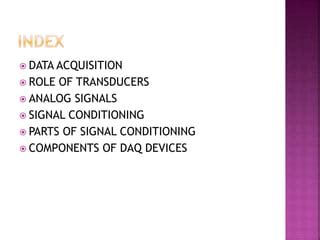 DATA ACQUISITION DAQ IN LABVIEW PPTX Digital Audio Computer Software And Applications