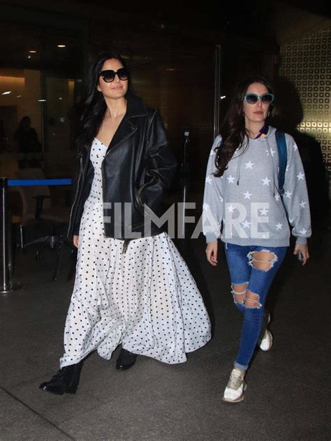 Katrina Kaif Returns To Mumbai From Delhi With Her Sister Pics