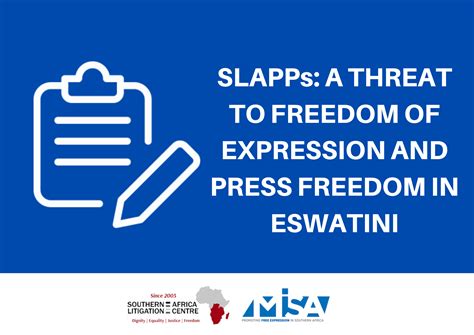 Slapps A Threat To Freedom Of Expression And Press Freedom In Eswatini Misa Regional
