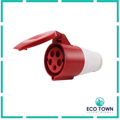 5 Pin 16a 32a Industrial Commando Connector Socket Ip44 Shopee Malaysia