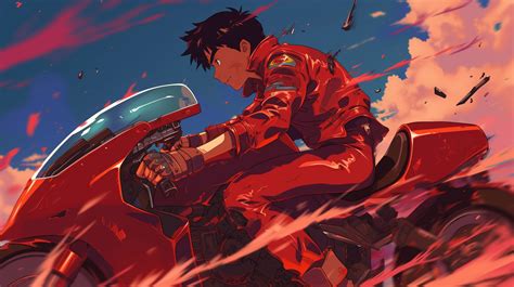 Akira Shotaro Kaneda Riding Hd Wallpaper By Patrika 2912x1632