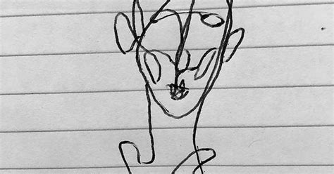 One Line Self Portrait Album On Imgur