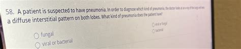 solved a diffuse interstitial pattern on both lobes what