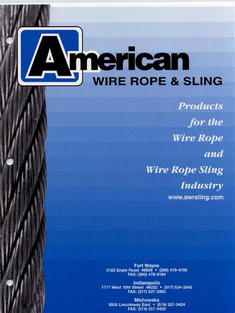 Awrs Wire Rope Catalog Pdf