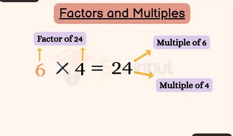What Is The Difference Between Multiples And Factors With Examples