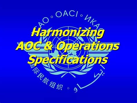 PPT Harmonizing AOC Operations Specifications PowerPoint Presentation ID 5651098