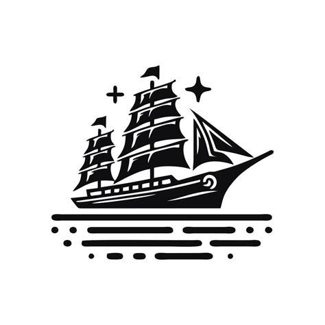 Pinisi Ship Illustration Pinisi Ship Silhouette 45815176 Vector Art At