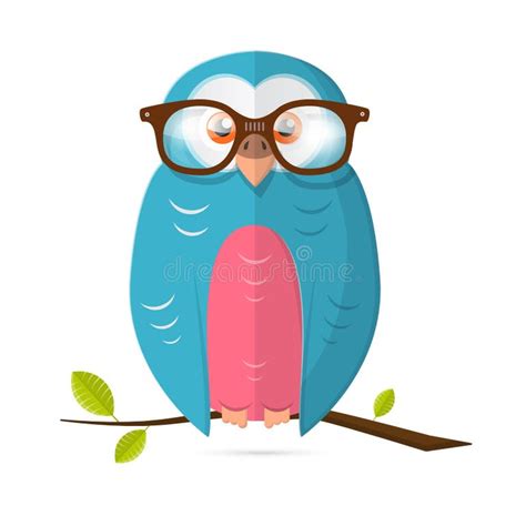 Owl Glasses Vector Paper Illustration Stock Illustrations 184 Owl