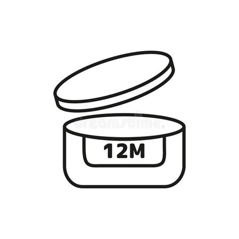 Period After Opening Flat Line Symbol Set Stock Illustration