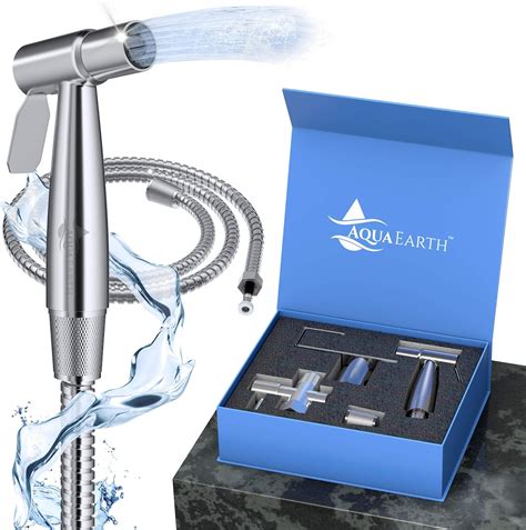 Aqua Earth Stainless Steel Bidet Sprayer Handheld Shattaf Toilet