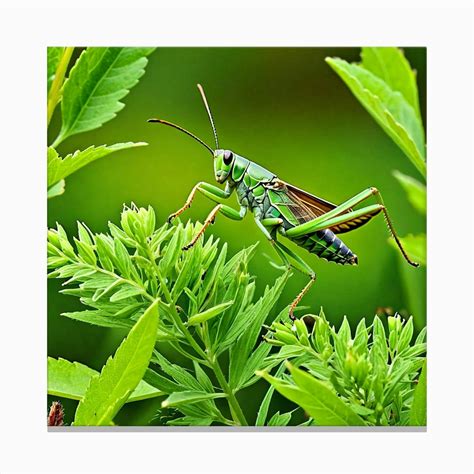 Grasshopper 30 Canvas Print By Pat4u Fy