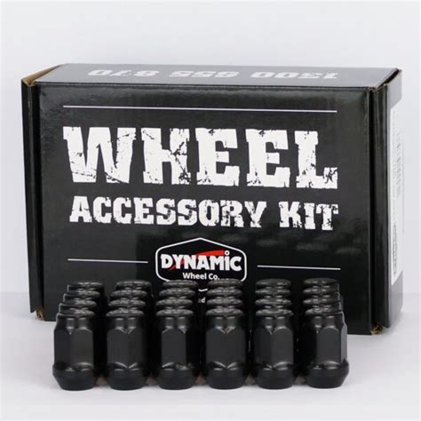Dynamic Wheel Co Black Wheel Nut Set Ms Tyres