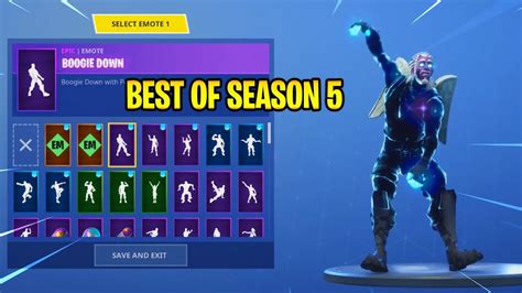 Galaxy Skin With Best Of Season 5 Emotes Fortnite Battle Royale