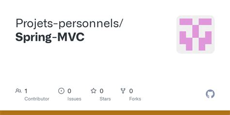 GitHub Projets Personnels Spring MVC