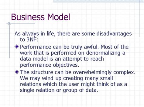 Dimensional Modeling Dimensional Models A Denormalized Relational Model