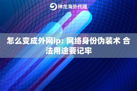 怎么变成外网ip 网络身份伪装术 合法用途要记牢 神龙海外代理 怎么变成外网ip 网络身份伪装术 合法用途要记牢 神龙海外代理