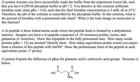 Expt 6 Post Lab A Common Biological Buffer Is A