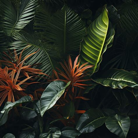 Leaf Background Premium Ai Generated Image