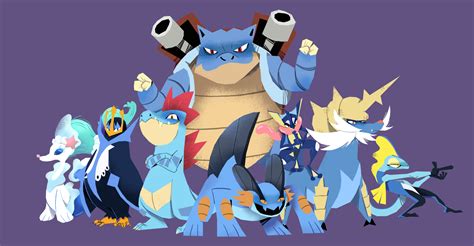 Water Starters Wallpaper By Pokemon Anime Peripherie Gehen Kampf