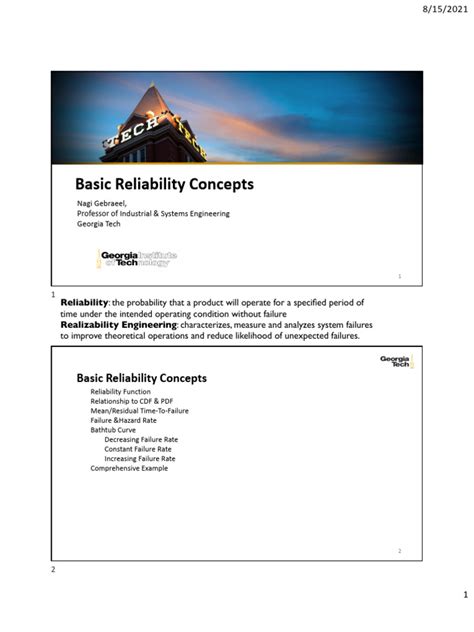 Module 2 Reliability Concepts Partial Notes 1 Pdf Reliability Engineering Fatigue