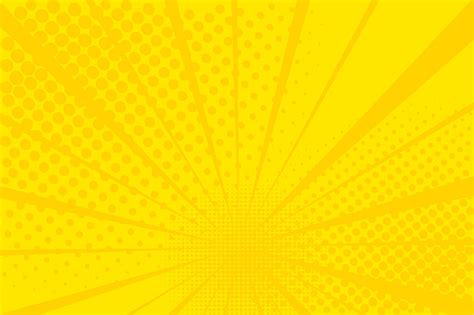 팝 아트 복고풍 만화입니다 노란색 배경 슈퍼 히어로입니다 번개 폭발 하프 톤 점 만화 대 벡터 일러스트레이션 번개에 대한 스톡 벡터 아트 및 기타 이미지 Istock