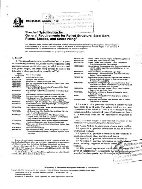 Astm A6 A6m 10a Pdf Pdf