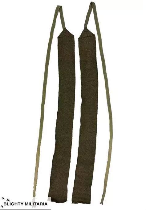 Original Ww2 Indian Made British Military Short Puttees In Uniforms