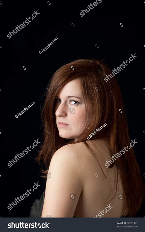 Beautiful Redhead Serious Eye Contact Stock Photo Shutterstock
