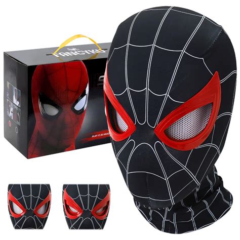 Fancyku® 3d Spiderman Mask With Moving Eyes Miles Morales 3d Realistic