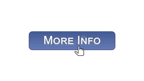 more info web interface button clicked with mouse cursor violet color