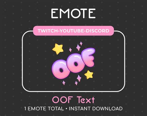 1 Cute Pinkpurple Oof Emote For Twitch Youtube Discord Stream