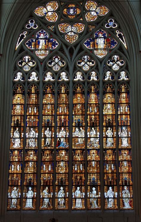 Stained Glass Window In The Altenberger Dom Designed In 1390 And