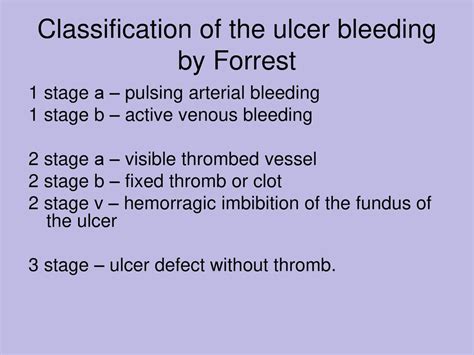 Complications Of The Ulcer Disease Of The Bleeding Pylorostenosis Ppt Download