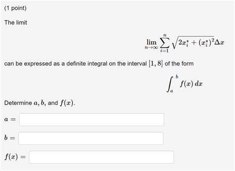 Solved Point Evaluate The Following Limit By First Chegg Com