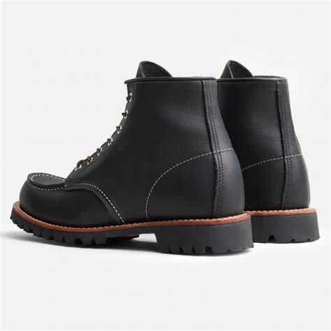Red Wing 2949 Roughneck Moc Toe Work Boots Black Oil Slick 02949d