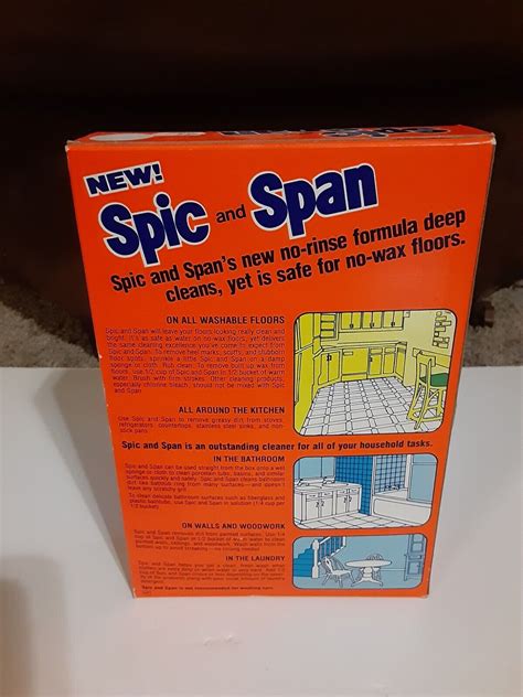 Spic And Span 27 Oz Box No Rinse Advertising Prop Collectible Vintage