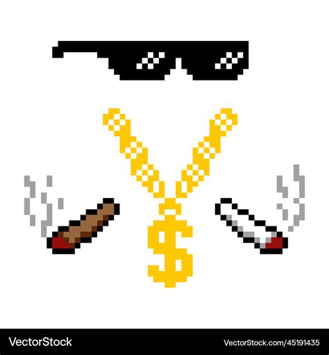 Thug Life Goggles And Cigarette