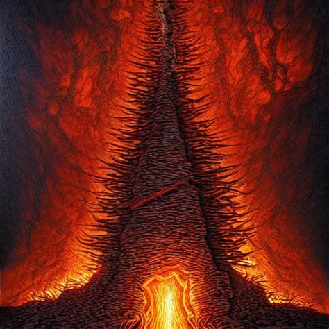 Burning Hellscape Highly Detailed Masterpiece By Stable Diffusion