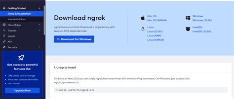 public website từ localhost lên internet bằng ngrok crf blogger