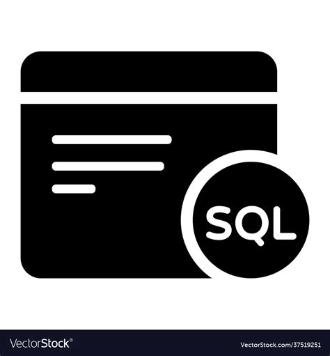 Sql Royalty Free Vector Image Vectorstock