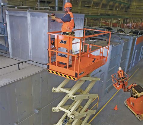 Jlg Aerial Lift Cartoon Worker 3d Telescopic Boom Lift Jlg