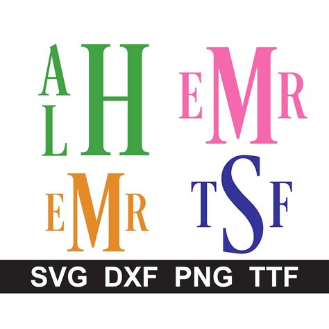 Boy Monogram Template Etsy